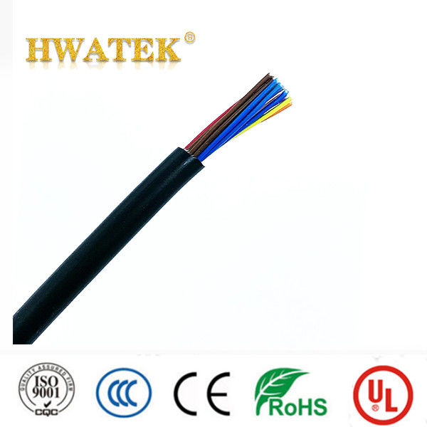 150V 전기 유연 케이블 UL2576 2C X 22AWG (7/0.254T) 구리 연선 PVC 자켓 케이블